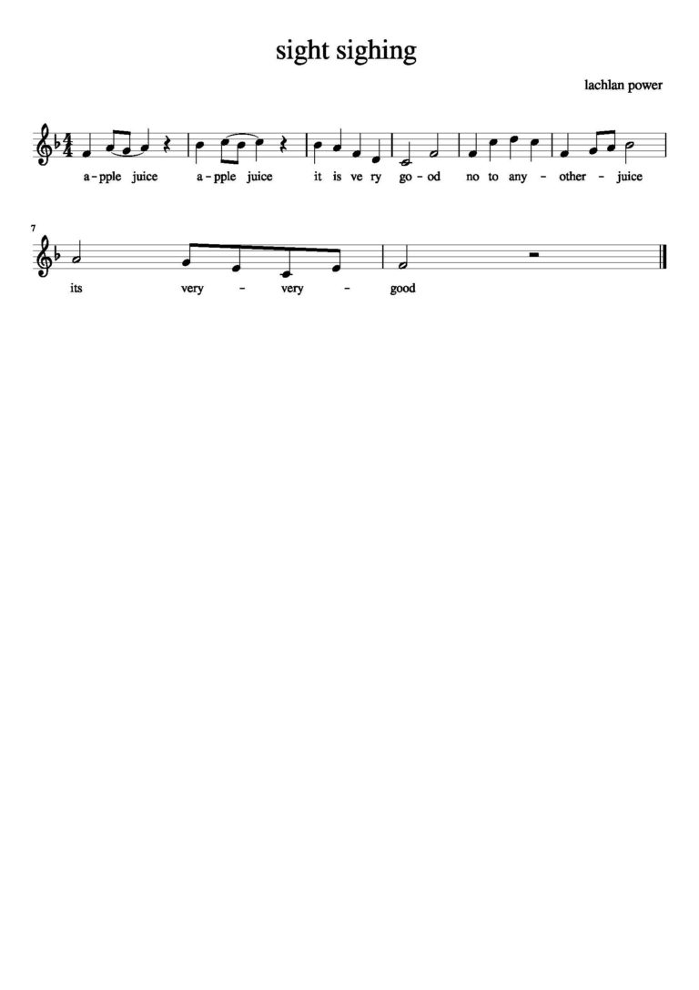 Sight Singing | The Music Room 2